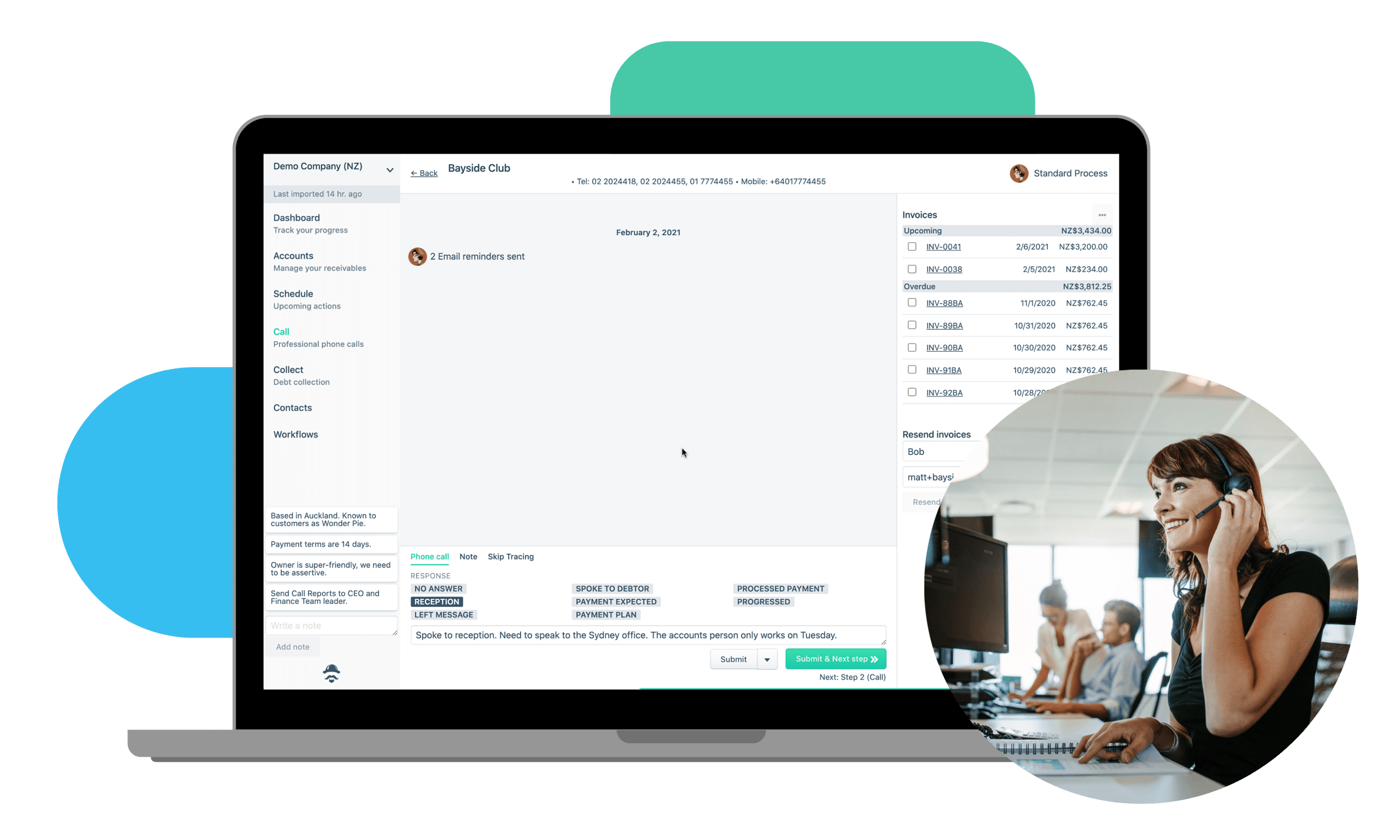 CreditorWatch Collect | Call Console